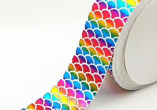 Foil Fish Scales Printed Ribbon - xiamencolourfulribbonco.,ltd